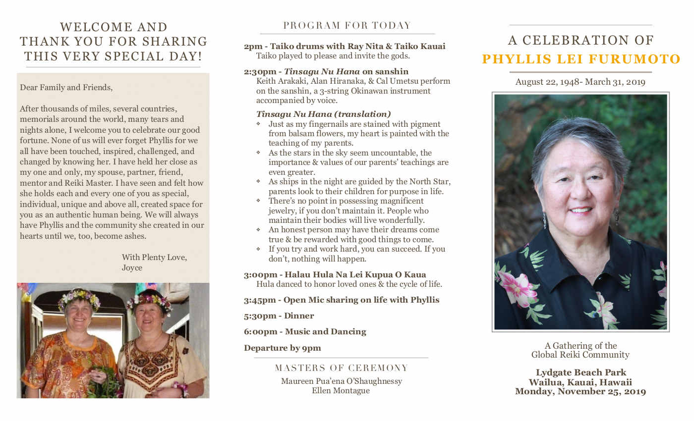 Phyllis Lei Furumoto – Massage- en Reiki Praktijk Licorne